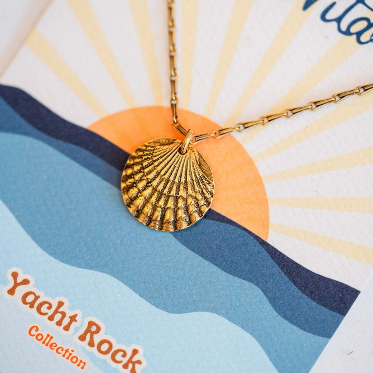 Yacht Rock Scallop Shell Necklace | Handcrafted Vintage Jewelry – Bella ...